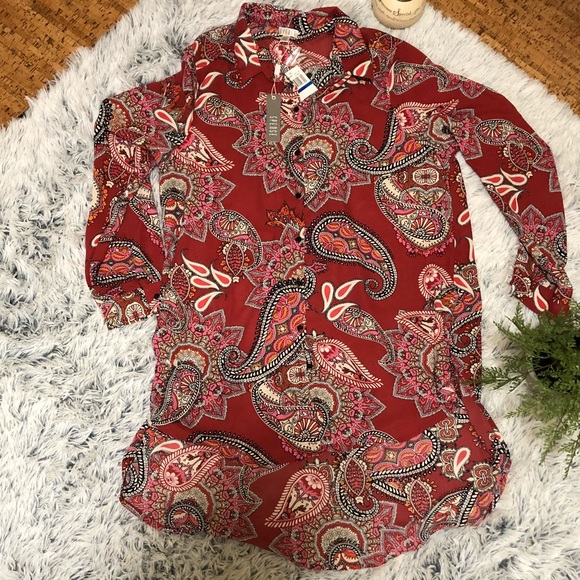 Spense | Tops | New Spense Paisley Tunic Blouse Xl | Poshmark
